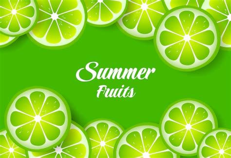 Premium Vector Fresh Lime Pattern Design