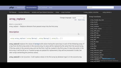 Array Replace Youtube