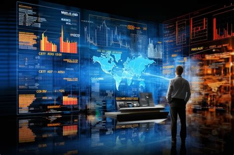 Premium Ai Image Business Insights Unfold Through Financial Diagrams