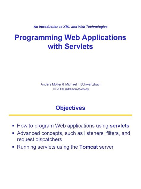 Programming Web Applications Programming Web Applications Ith S Lt Ith S Lt With Servlets With