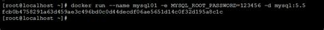 Docker启动mysql的命令 Csdn博客
