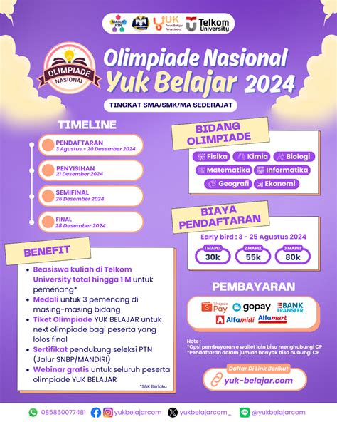 Info Lomba Olimpiade Sma Terbaru 2024 Masih Buka Masuk Ptn Belajar