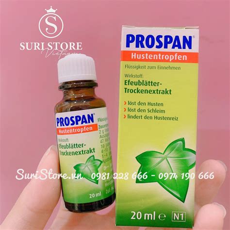 Thuốc Ho Prospan 20ml Giải Pháp Hiệu Quả Cho Các Triệu Chứng Ho