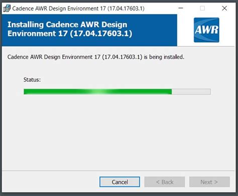 Quick Start Guide Installing Cadence Applied Wave Research Via Cadpass Client Secure Connection