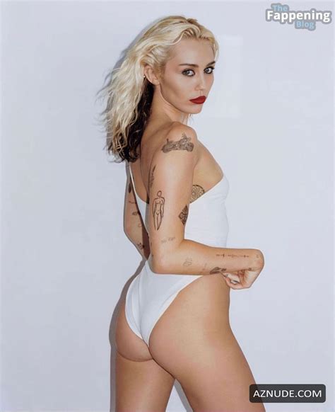 Miley Cyrus Sexy Stuns In Sensational White Bodysuit Photoshoot Aznude