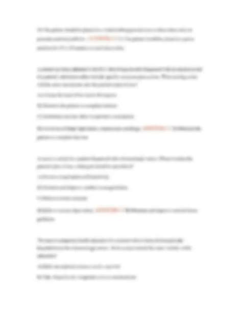 Stroke Nclex Exam Prep With Complete Solutions Exams Nursing Docsity