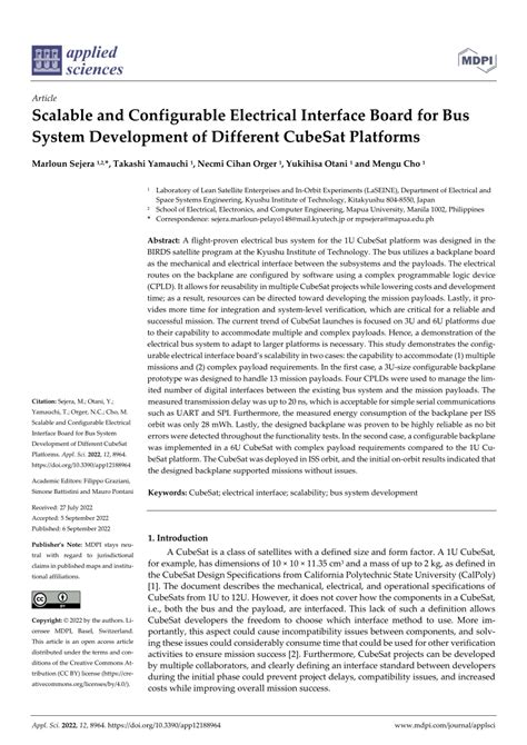 Pdf Scalable And Configurable Electrical Interface Board For Bus System Development Of