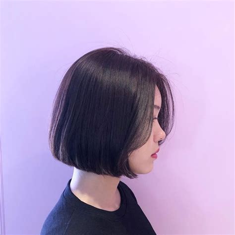 홍대미용실 단발맛집하임쌤 허쉬컷레이어드펌단발 On Instagram 💈수미st단발💈 안녕하세요 베이바이허슬기하임이에요💜 단발중에 최강 하임표 칼단발이에요 단발은