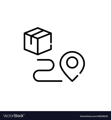 Tracking Parcel Delivery Pixel Perfect Editable Vector Image