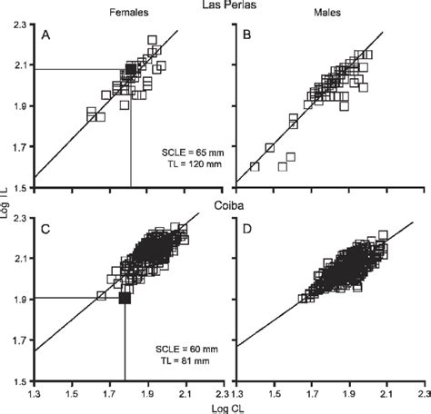Relationship Between Logarithmic Transformation Base 10 Of The Download Scientific Diagram