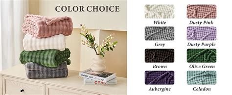 Sochow Dusty Pink Bubble Fleece Blanket For Couch Super Soft Cozy Cute