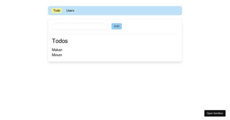 Demo React Codesandbox