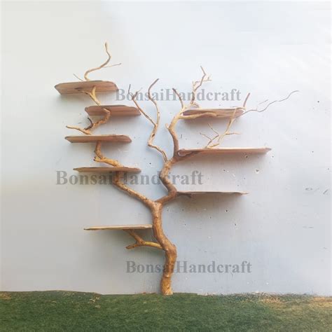 Tree Branch Shelf Wall Mounted Floating Bookshelf Tree Bookshelf Ive Edge Shelf For Home Decor