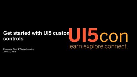 Create Your Own Control Ui5con Ppt