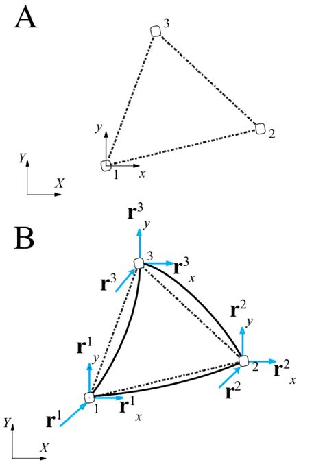 Triangular Element Parameterization In Ancf Method A Local And Global