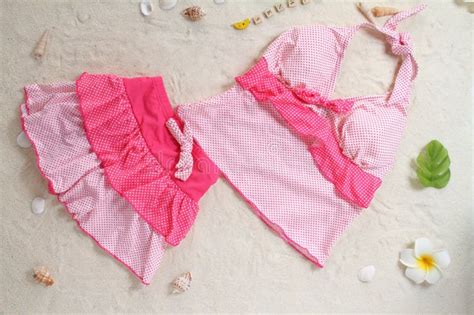 Cute Japanese Women S Swimwear Stock Image Image Of Japanese Pink