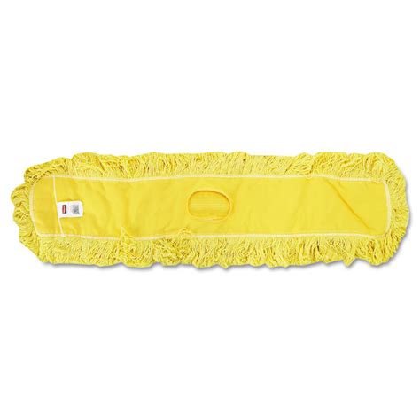 Trapper Commercial Dust Mop Looped End Launderable 5 X 24 Yellow