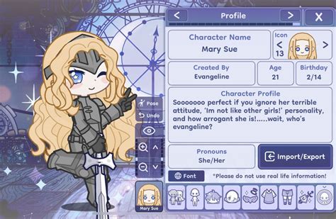 New Oc Based Off Of The ‘mary Sue Trope 3 Rgachaclub