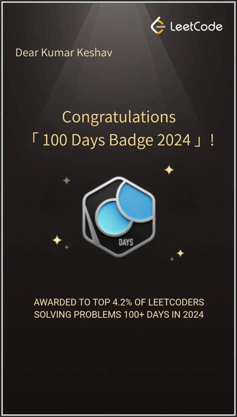 100daysofcoding Leetcode Dsa C Problemsolving Codingjourney Kumar Keshav