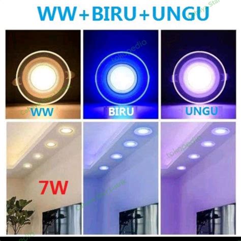 Jual Lampu Downlight Kaca Led Warna Watt Putih Kuning Netral Pth Netral Ww Kota