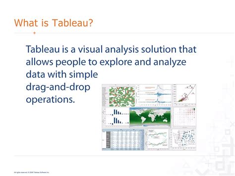 Tableau Software Business Analytics And Data Visualization Pptx