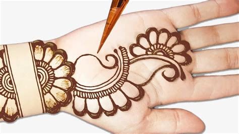 Simple Mehndi Designs For Front Hands Easy Design Tal