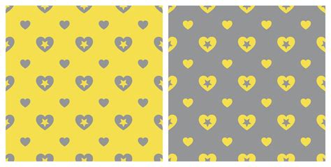 Star Heart Shape Pattern Seamless Background 15842125 Vector Art At Vecteezy