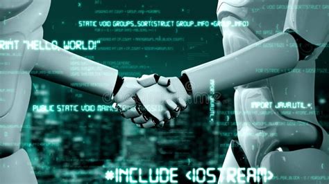 Futuristic Robot Artificial Intelligence Huminoid Ai Programming Coding