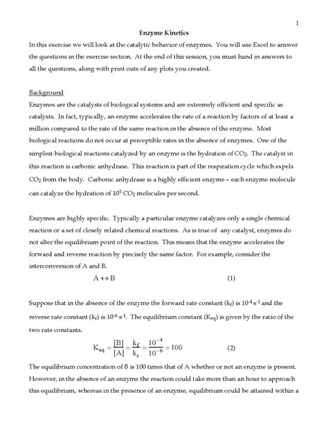 Enzyme Kinetics Types Formulas Graphs Study Notes Biochemistry