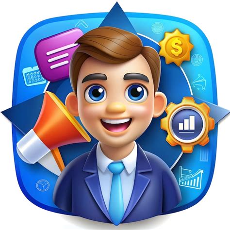 Photo Realistic As Marketing Icon With Space For Text And Graphics On A Blue Background Concept