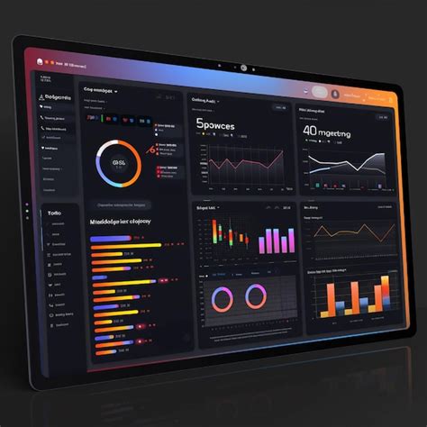 Premium Photo A Digital Marketing Dashboard With Analytics