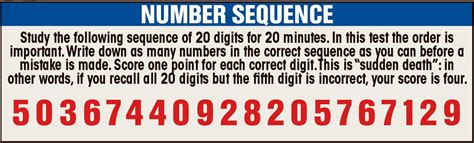 World Champion Shares Top Tips And Tests To Help You Exercise Your MEMORY From Number Sequences