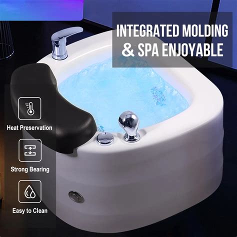 페디큐어 스파 아크릴 발 목욕 세면대 호텔 스파 마사지 발 테라피 샵 상업용 제조 업체 마사지 의자 페디큐어 포함 Aliexpress