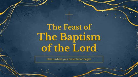 Animated Baptism Powerpoint Template Simple Feast Of The Baptism Of
