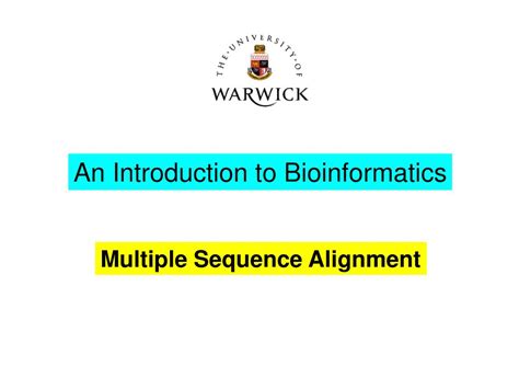 Ppt Multiple Sequence Alignment Powerpoint Presentation Free