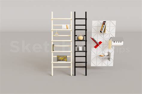 11538 Free Sketchup Bookshelf Model Download