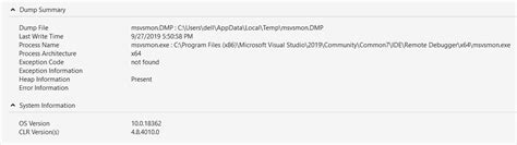 VS2019 3 0 Hello World Stackoverflow Exception Issue 13490