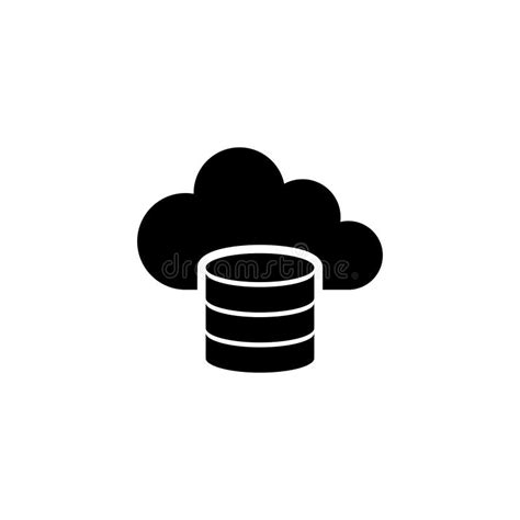Cloud Computing Database Computing Server Flat Vector Icon Stock Vector Illustration Of Disk