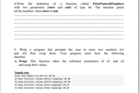 Solved 1 Using C Predefined Functions Write Each Of The