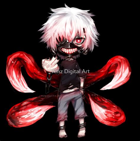 Tokyo Ghoul Chibi Ken Kaneki By Hajikakap Redbubble