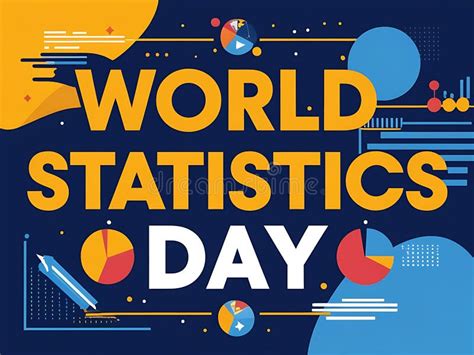 World Statistics Day Celebrates Data Analysis And Information Stock Illustration Illustration