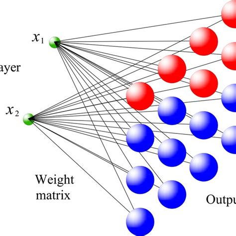 illustrative structure of a self‐organizing map som network download scientific diagram