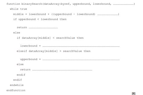 81 Algorithms Ocr A Level Computer Science Exam Questions And Answers