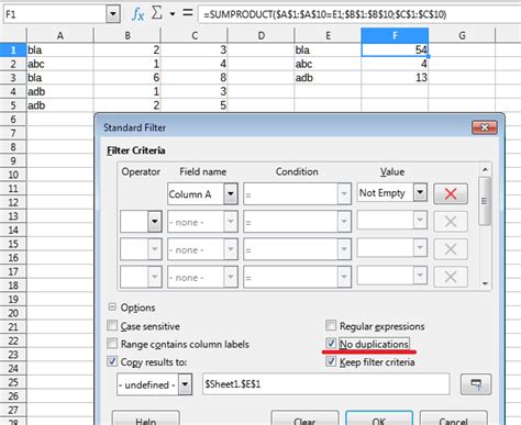 Calc How To Sumproduct With Match Condition English Ask Libreoffice
