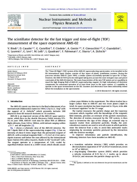 Pdf The Scintillator Detector For The Fast Trigger And Time Of Flight Tof Measurement Of The