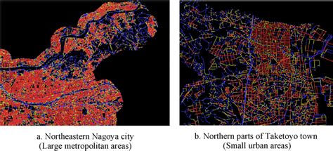 Space Syntax Connectivity Maps Of Research Municipalities Panels A