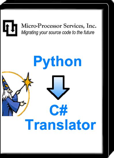 Convert Python To C With Python2cs Translators Converter