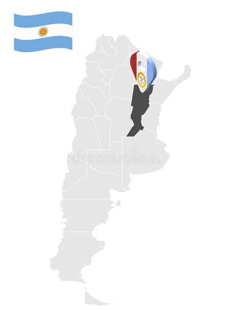 Location Of Santa Fe Province On Map Argentina 3d Location Sign