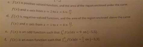 Solved Find Average Value Following Functions Given These