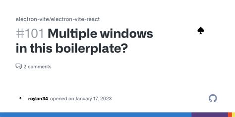Multiple Windows In This Boilerplate Issue Electron Vite Electron Vite React Github